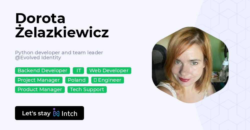 Dorota Żelazkiewicz - Python developer and team leader, Evolved ...