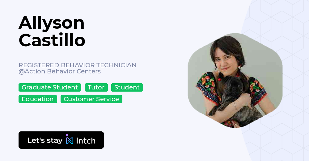 Allyson Castillo - REGISTERED BEHAVIOR TECHNICIAN, Action Behavior ...