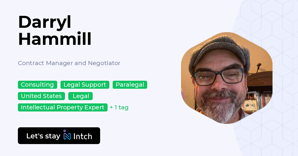 Darryl Hammill - Contract Manager and Negotiator, | Intch