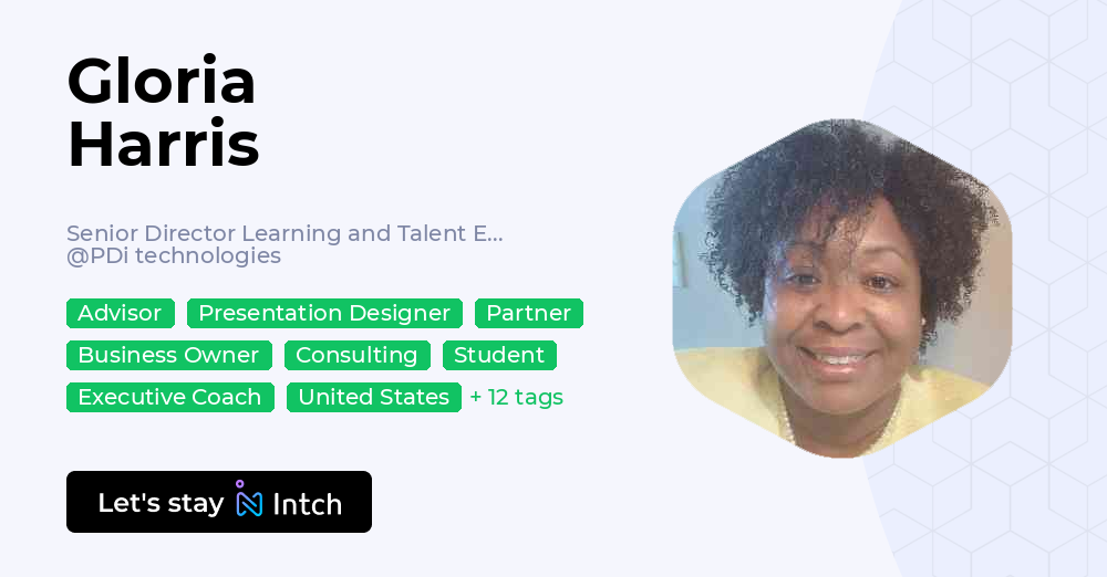 Gloria Harris - Senior Director Learning and Talent Engagement, PDi ...