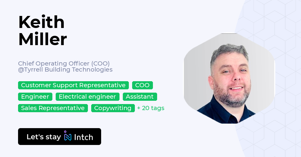Keith Miller - Chief Operating Officer (COO), Tyrrell Building ...
