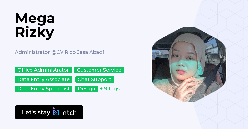 Mega Rizky - Administrator, CV Rico Jasa Abadi | Intch