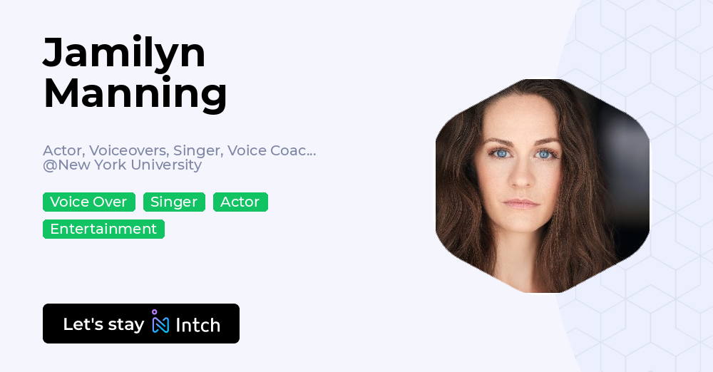 Jamilyn Manning - Actor, Voiceovers, Singer, Voice Coach, Voice ...