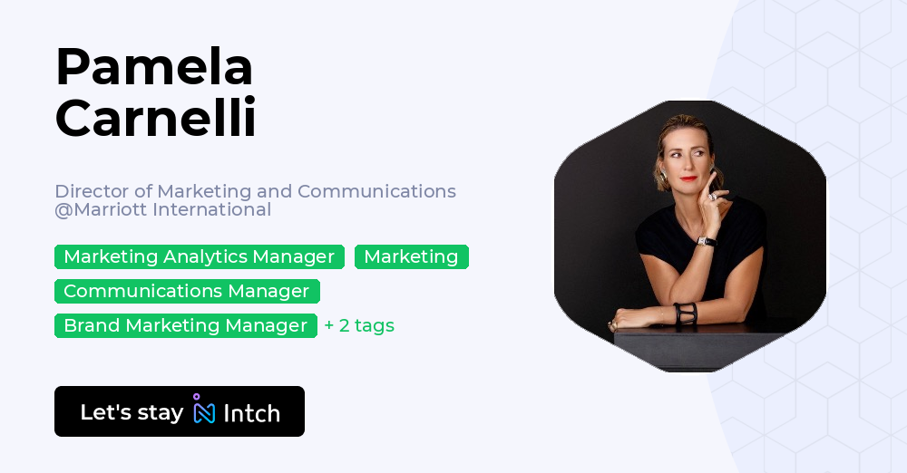 Pamela Carnelli - Director of Marketing and Communications, Marriott ...