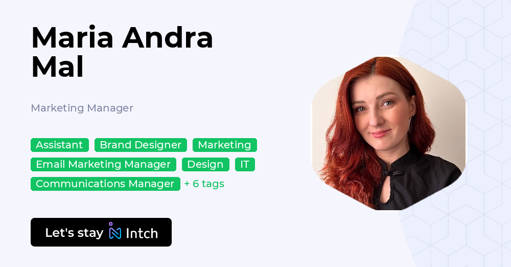 Maria Andra Mal - Marketing Manager, | Intch