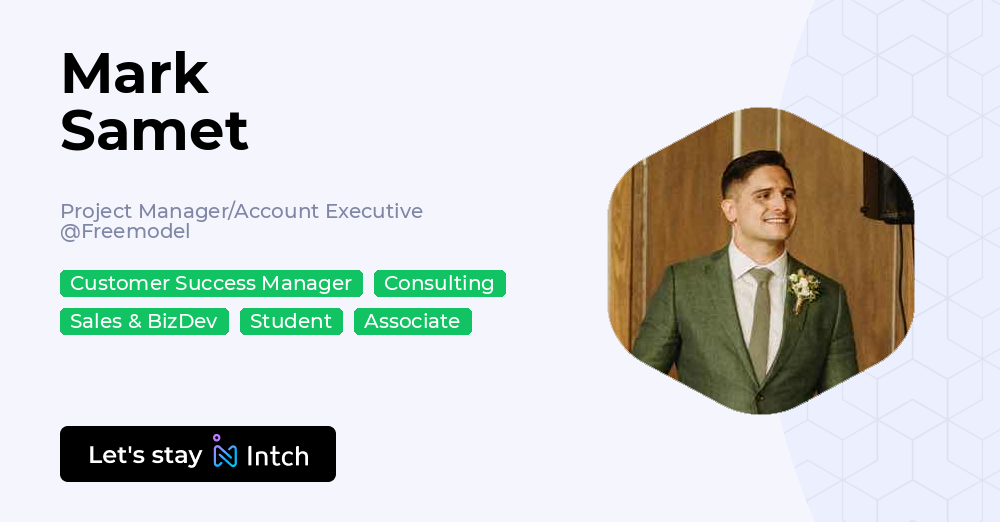Mark Samet - Project Manager/Account Executive, Freemodel | Intch