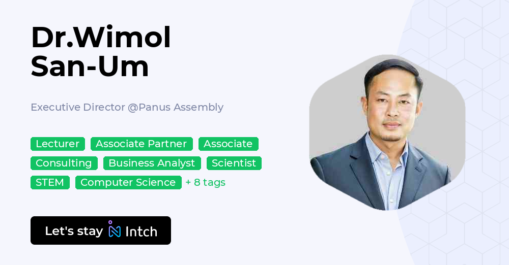 Dr.Wimol San-Um - Executive Director, Panus Assembly | Intch