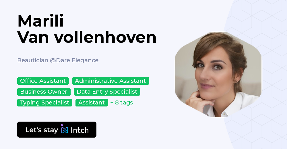Marili Van vollenhoven - Beautician, Dare Elegance | Intch