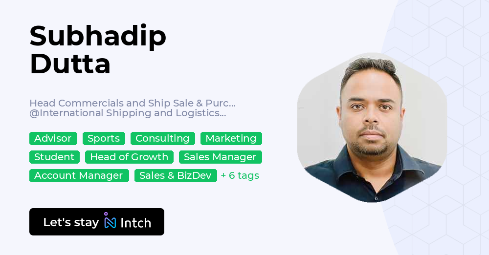 Subhadip Dutta - Head Commercials and Ship Sale & Purchase ...