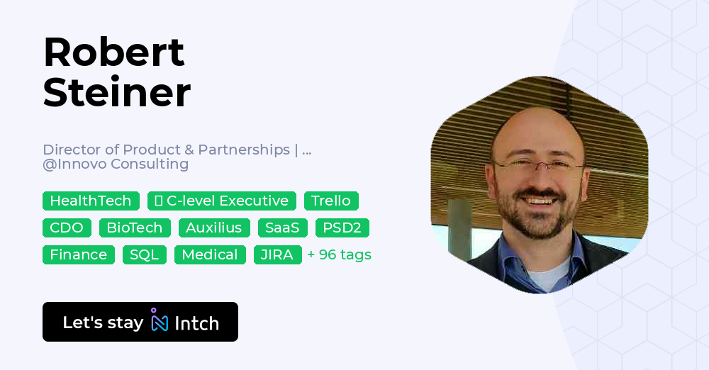 Robert Steiner - Director of Product & Partnerships | 51% YoY Revenue ...