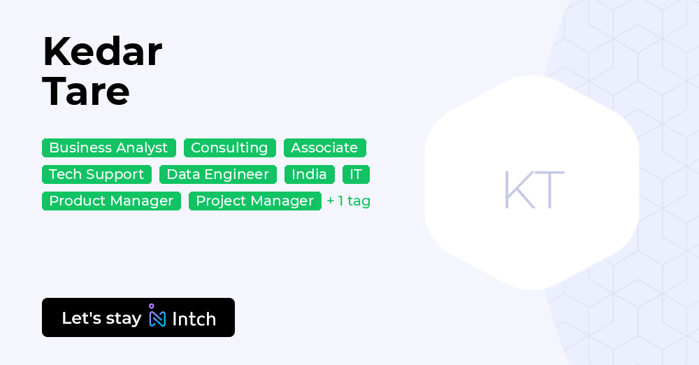 Kedar Tare - | Intch