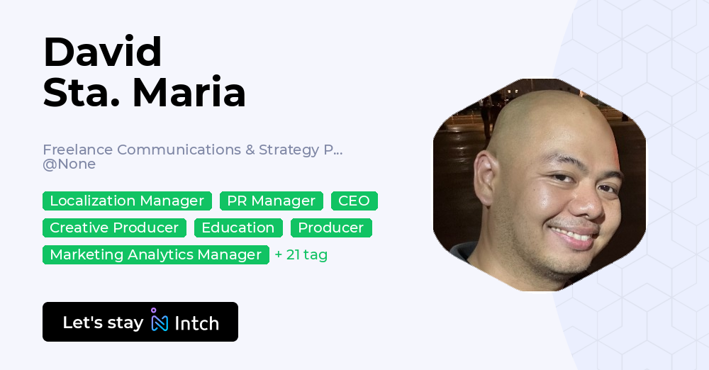 David Sta. Maria - Freelance Communications & Strategy Practitioner ...