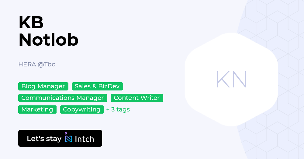 KB Notlob - HERA, Tbc | Intch