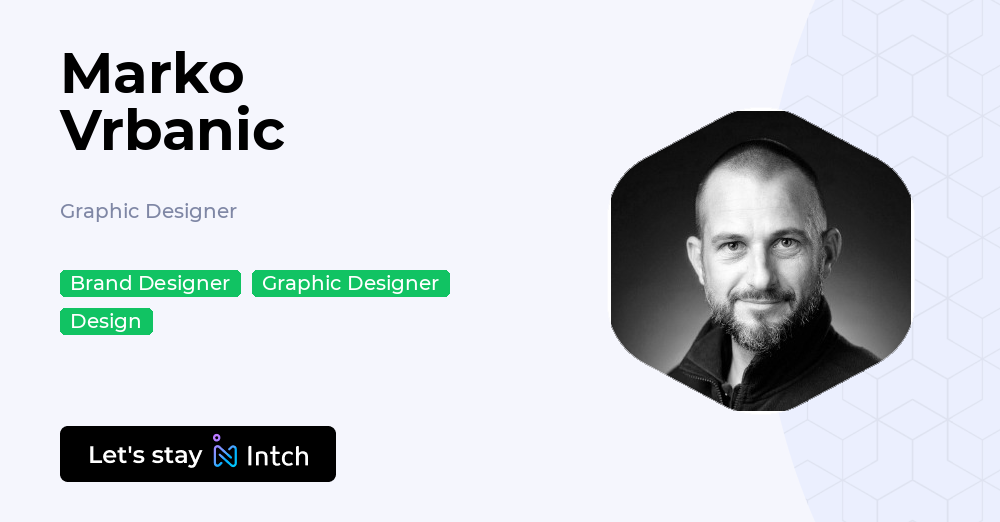 Marko Vrbanic - Graphic Designer, | Intch