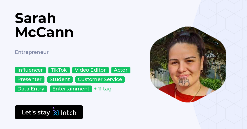 Sarah McCann - Entrepreneur, | Intch