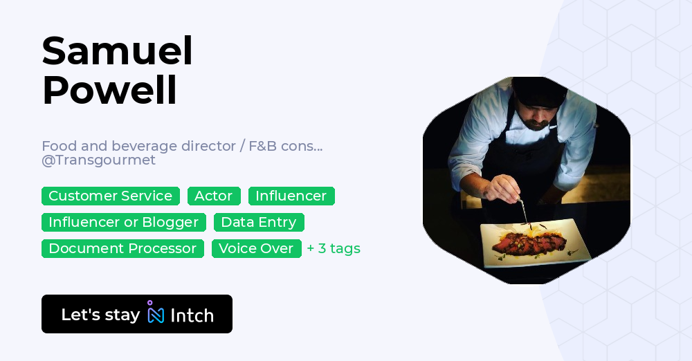 Samuel Powell - Food and beverage director / F&B consultant ...