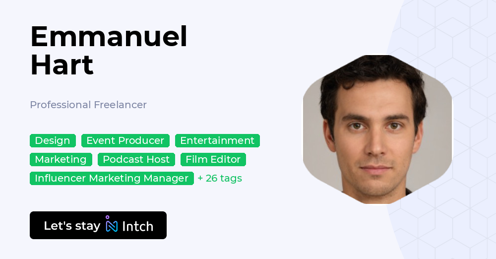 Emmanuel Hart - Professional Freelancer, | Intch