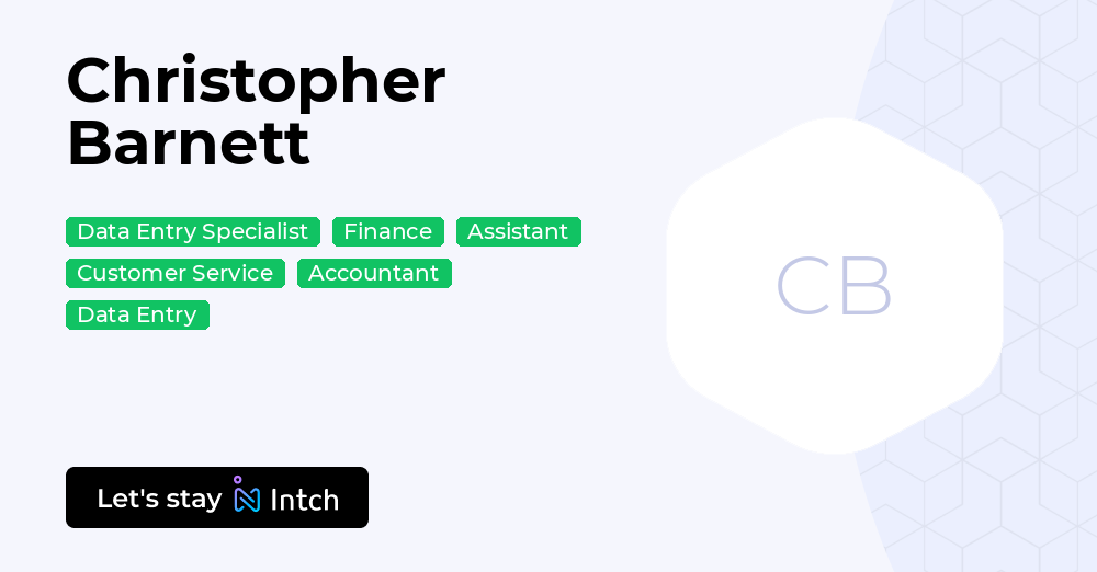 Christopher Barnett - | Intch