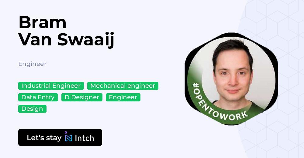 Bram Van Swaaij - Engineer, | Intch