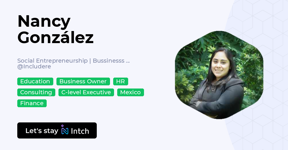 Nancy González - Social Entrepreneurship | Bussinesss Administration ...