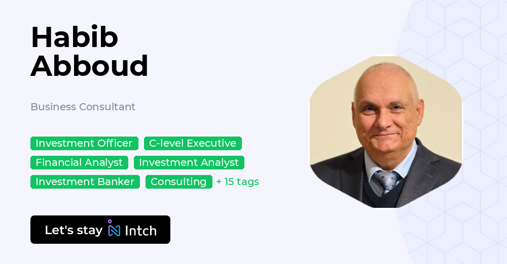Habib Abboud - Business Consultant, | Intch