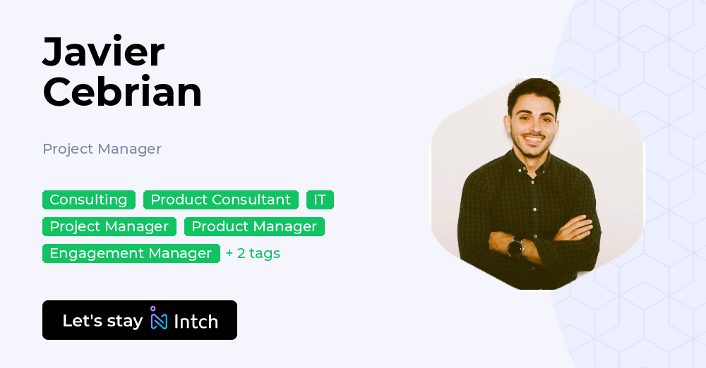 Javier Cebrian - Project Manager, | Intch