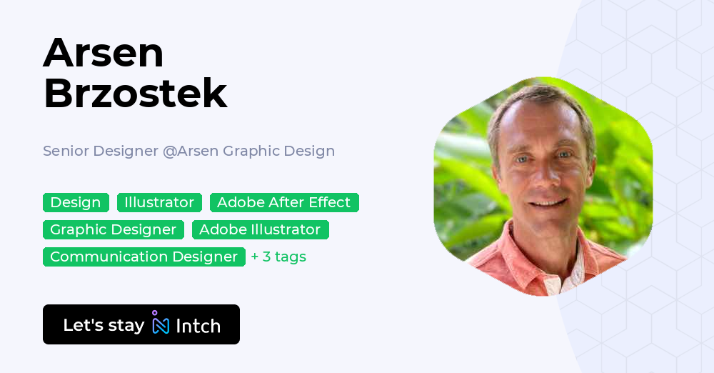 Arsen Brzostek - Senior Designer, Arsen Graphic Design | Intch