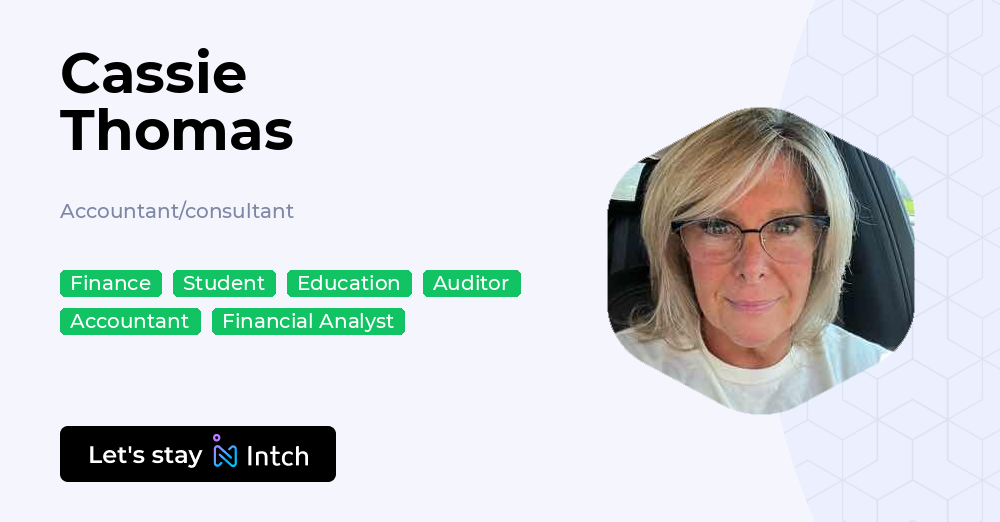 Cassie Thomas - Accountant/consultant, | Intch