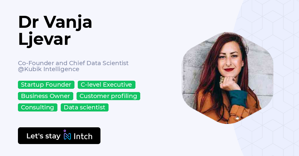 Dr Vanja Ljevar - Co-Founder and Chief Data Scientist, Kubik ...