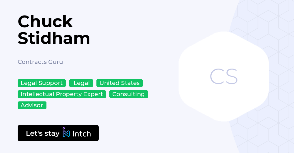 Chuck Stidham - Contracts Guru, | Intch