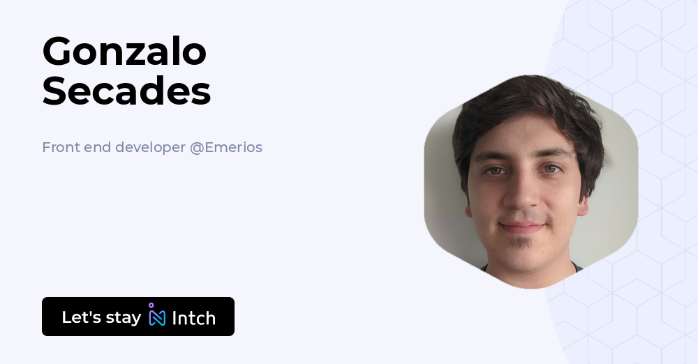 Gonzalo Secades - Front end developer, Emerios | Intch