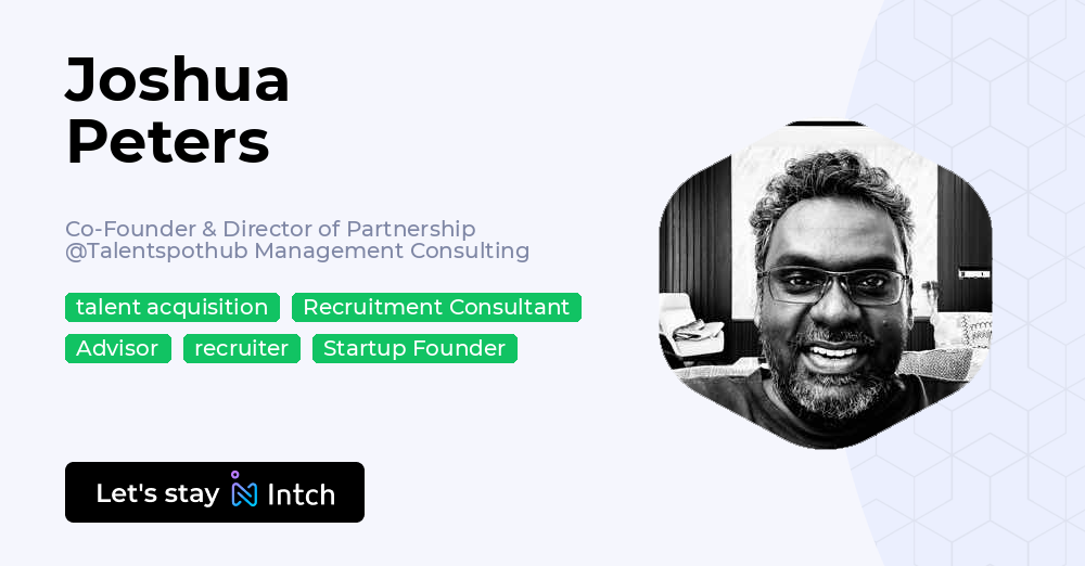 Joshua Peters - Co-Founder & Director of Partnership, Talentspothub ...