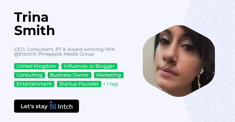 Trina Smith - CEO, Consultant, PT & Award winning VPA, Electric ...