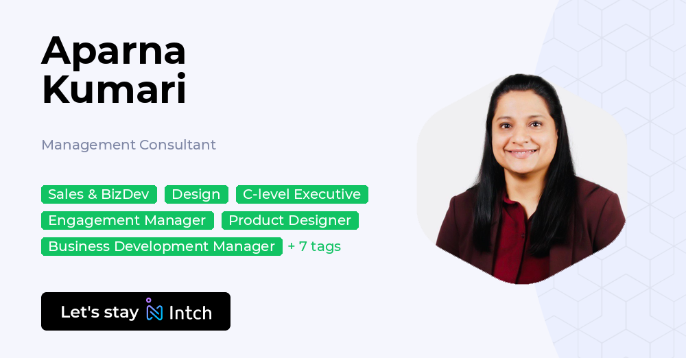 Aparna Kumari Management Consultant Intch