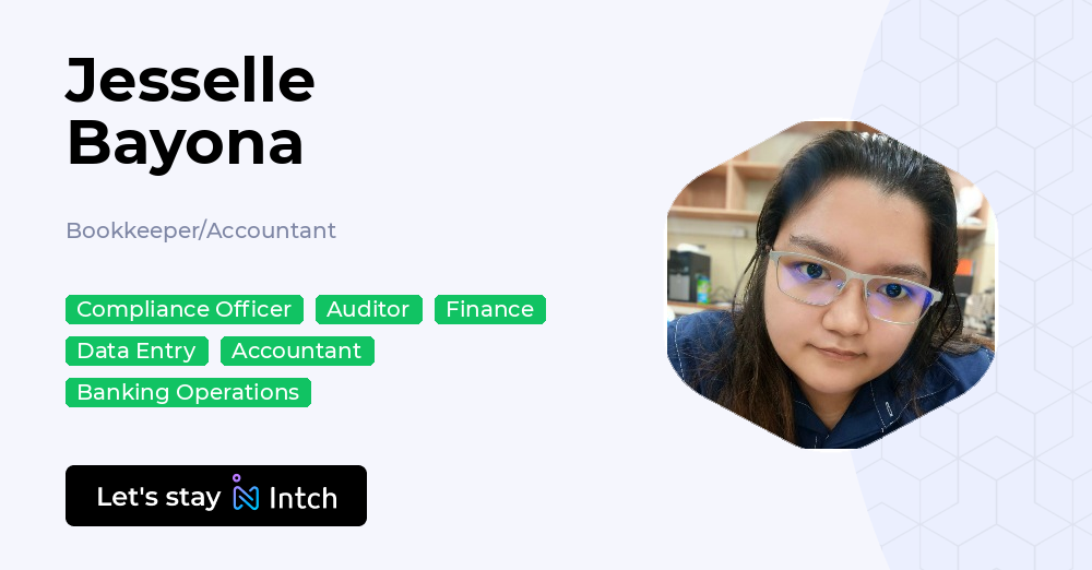 Jesselle Bayona - Bookkeeper/Accountant, | Intch