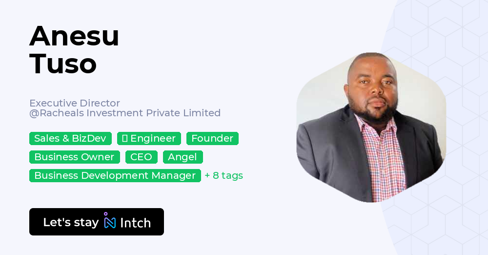 Anesu Tuso - Executive Director, Racheals Investment Private Limited ...