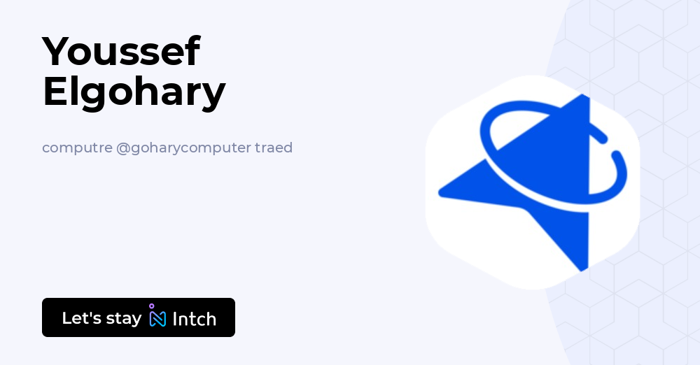 Youssef Elgohary - computre, goharycomputer traed | Intch
