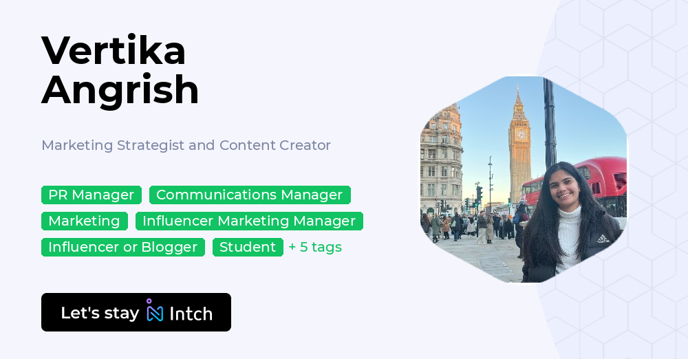 Vertika Angrish - Marketing Strategist and Content Creator, | Intch