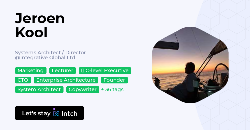 Jeroen Kool - Systems Architect / Director, Integrative Global Ltd | Intch