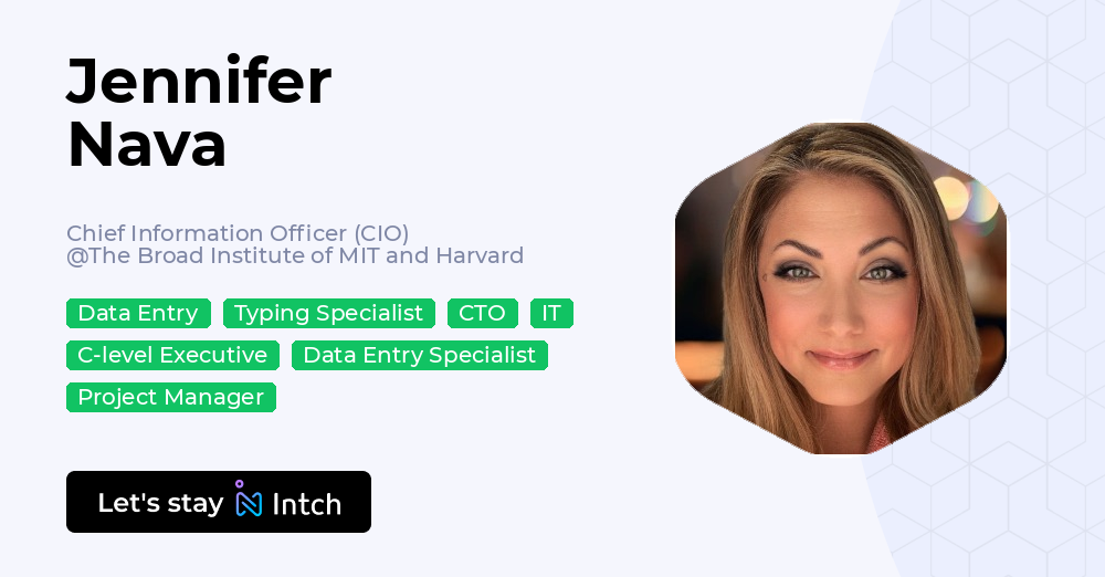 Jennifer Nava - Chief Information Officer (CIO), The Broad Institute of ...