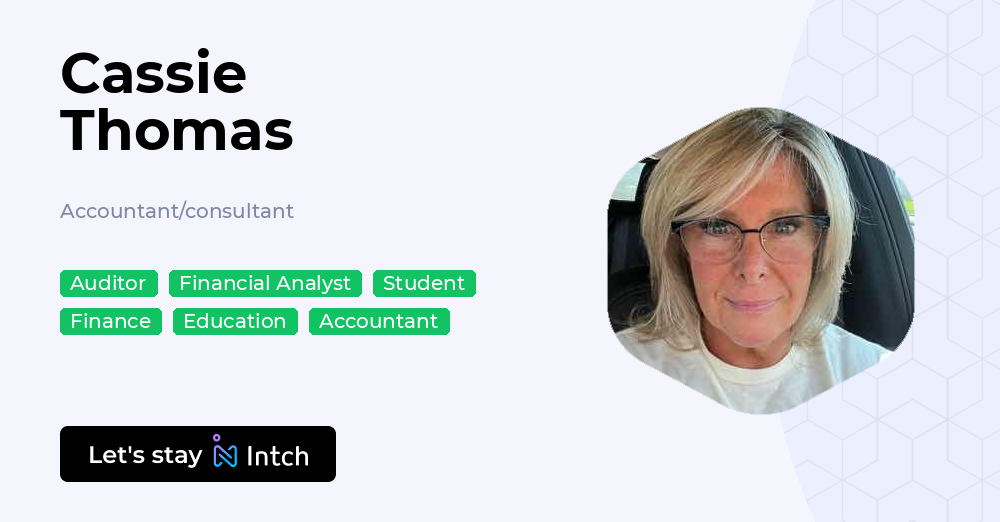 Cassie Thomas - Accountant/consultant, | Intch