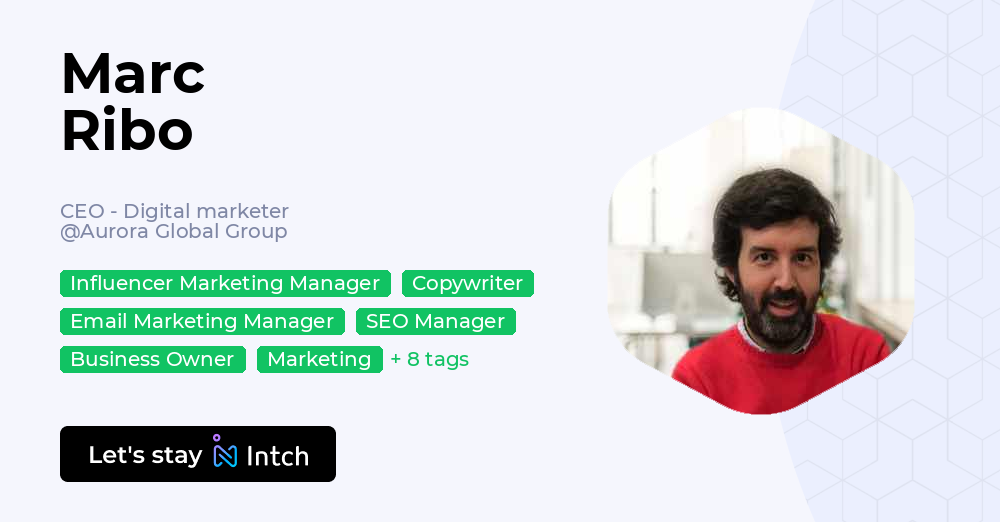 Marc Ribo - CEO - Digital marketer, Aurora Global Group | Intch