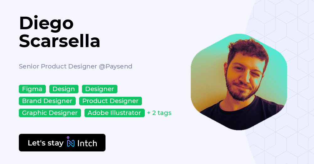 Diego Scarsella - Senior Product Designer, Paysend | Intch