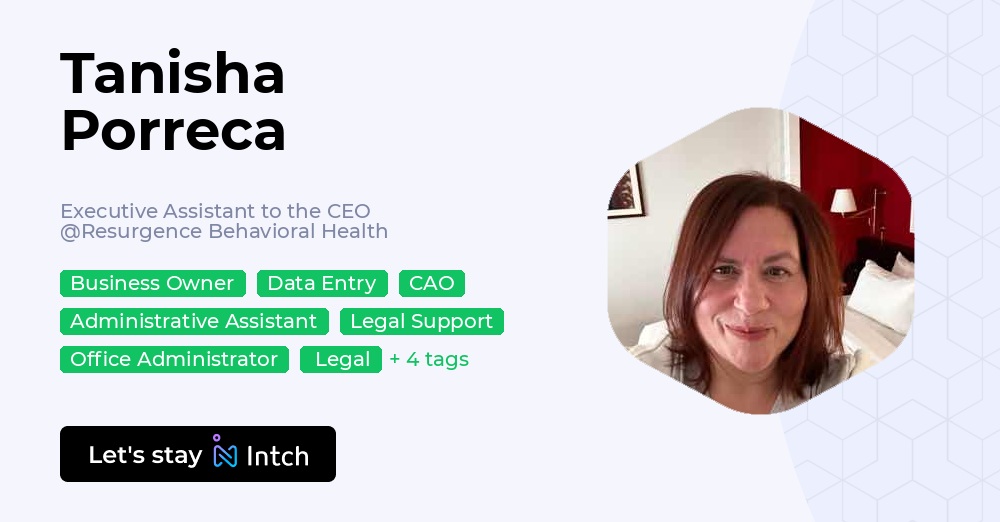 Tanisha Porreca - Executive Assistant to the CEO, Resurgence Behavioral ...