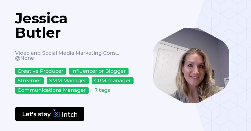 Jessica Butler - Video and Social Media Marketing Consultant, | Intch