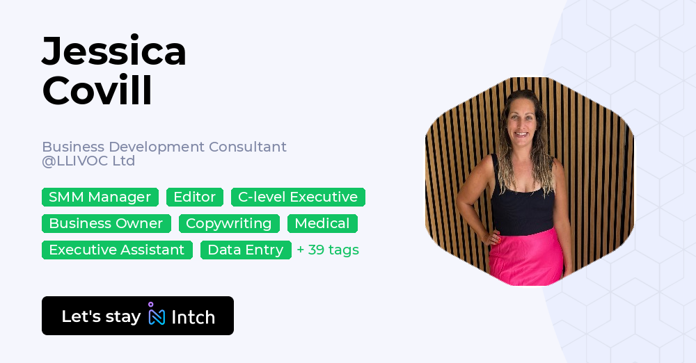 Jessica Covill - Business Development Consultant, LLIVOC Ltd | Intch