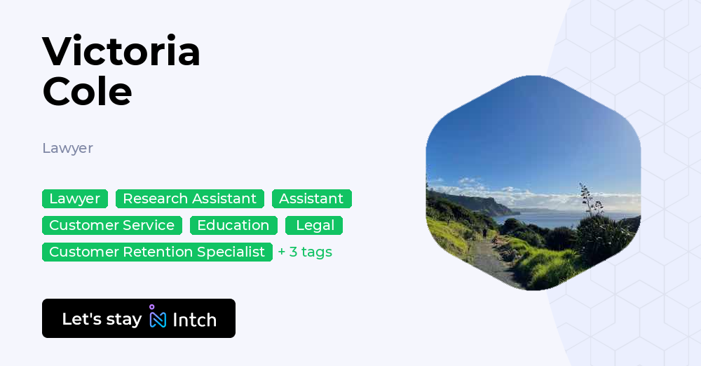 Victoria Cole - Lawyer, | Intch