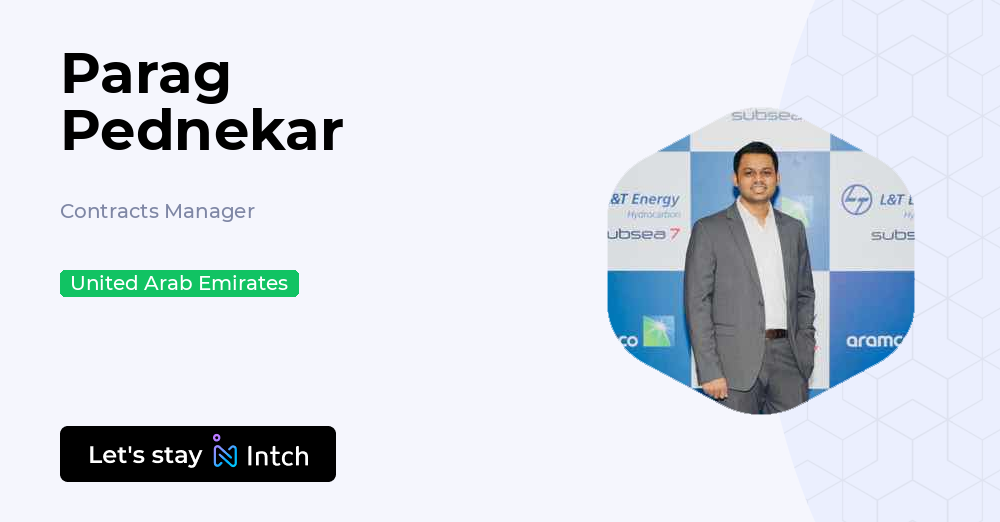 Parag Pednekar - Contracts Manager, | Intch