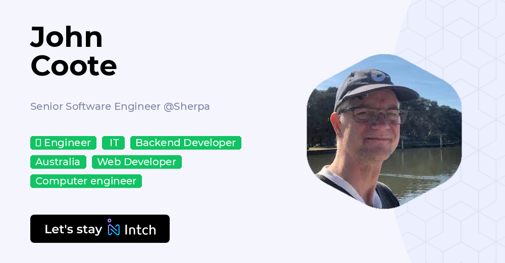 John Coote - Senior Software Engineer, Sherpa | Intch