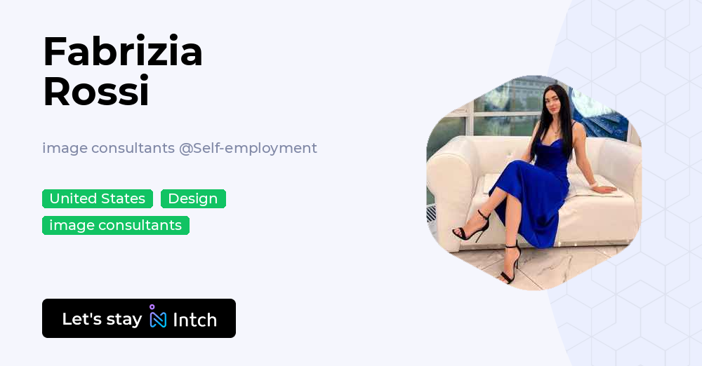 Fabrizia Rossi - image consultants, Self-employment | Intch